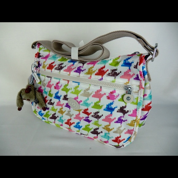 Kipling | Bags | Kipling Houndstooth Multi Sara Jane Syro Bag Nwt ...